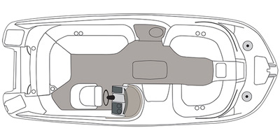 2018 Hurricane SunDeck Sport Series SS 220 Standard Equipment, Boat ...