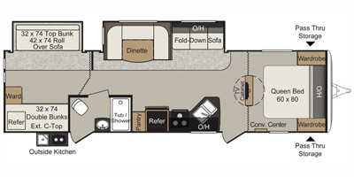 2016 Keystone RV Passport Grand Touring Series M-3220 BH Specs and ...