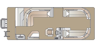 2022 Crest Pontoons Classic LX Series 220 L Standard Equipment, Boat ...