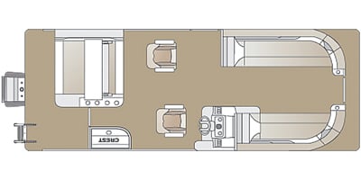 2021 Crest Pontoons Classic Platinum Series 220 SLSC Standard Equipment ...