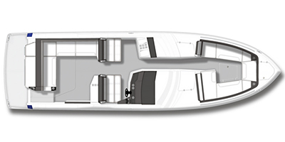 2023 Monterey Boats Super Sport Series 378 SS Standard Equipment, Boat ...