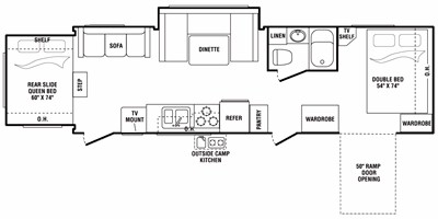 2008 Keystone RV Outback Toy Hauler Series M-28 KRS Specs and Standard ...