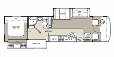 2013 Coachmen by Forest River Mirada Series M-34 BH Ford V10 Specs and ...