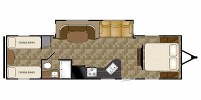 2011 Heartland RVs Trail Runner Series M-30USBH Specs and Standard ...