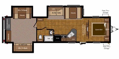 2011 Keystone RV Sprinter Series M-323 BHS Specs and Standard Equipment ...