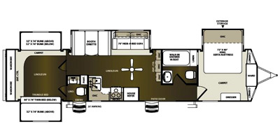 2014 Sandpiper by Forest River Destination Series M-402QB Specs and ...