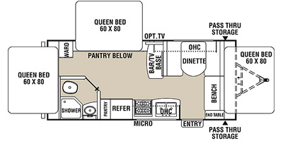 2015 Coachmen by Forest River Freedom Express LTZ Series M-21 TQX Specs ...