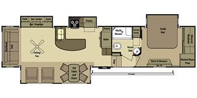 2015 Open Range RV Residential Fifth Wheel Series M-398RLS Specs and ...