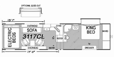 2017 Eclipse Iconic Wide Body Toy Hauler Series M-3117CL Specs and ...