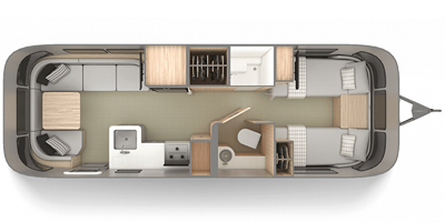 2019 Airstream Flying Cloud Series M-27FB Twin Specs and Standard ...