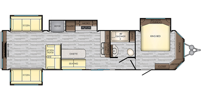 2019 Crossroads RV Hampton Destination Series M-373 RDD Specs and ...