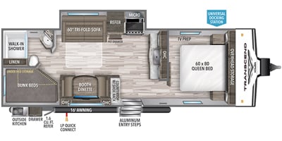 2020 Grand Design Recreational Vehicles Transcend Xplor Series M-261BH ...