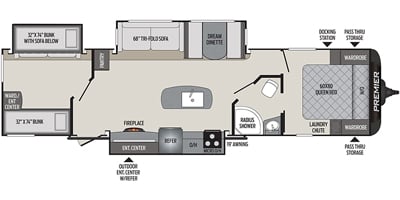 2020 Keystone RV Bullet Premier Ultra Series M-34 BIPR Specs and ...