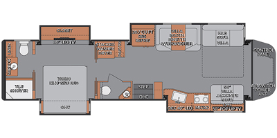 2020 Renegade Custom Coaches Ikon Series M-4534RX (Mid Entry, 1.5 bath ...