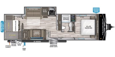 2022 Grand Design Recreational Vehicles Transcend Xplor Series M-297QB ...