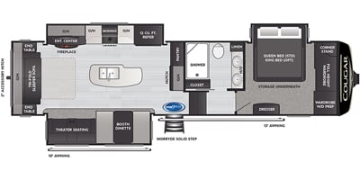 2021 Keystone RV Cougar Series M-316 RLS Specs and Standard Equipment ...