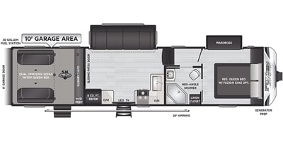 2021 Keystone RV Fuzion Impact Toy Hauler Series M-311 Specs and ...