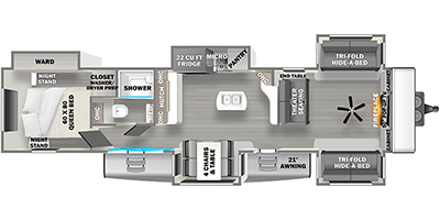 2022 Sandpiper by Forest River M-420FL Specs and Standard Equipment ...
