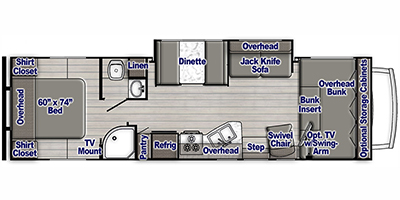 2022 Gulf Stream Conquest Series M-6316D-Ford E450 Specs and Standard ...